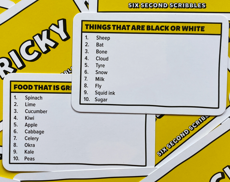 Six Second Scribbles Review - Board Game Review